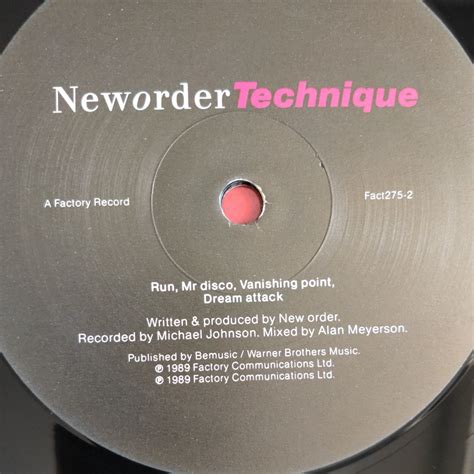 Yahooオークション ニューオーダー New Order Technique