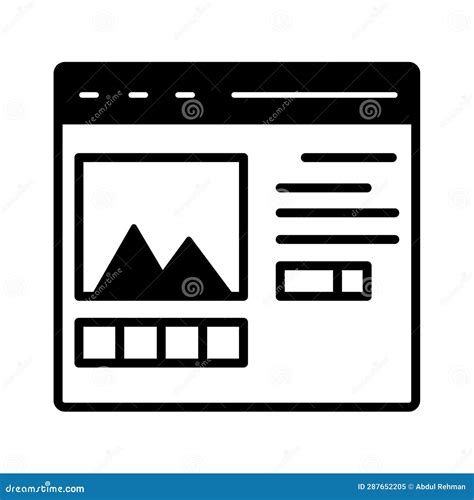 Website Dashboard Business Dashboard Symbol Vector Illustration