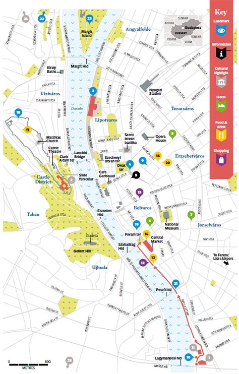 Mapa Budapest Artofit