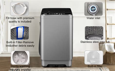 Full Automatic Washing Machine Ayclif 156 Lbs Top Load