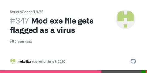 Mod Exe File Gets Flagged As A Virus Issue 347 SeriousCache UABE