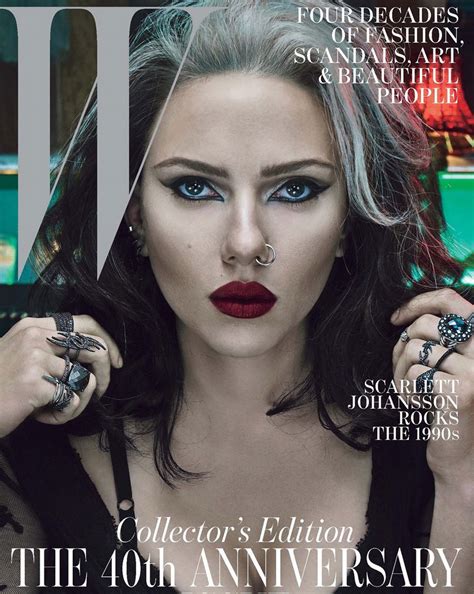 Scarlett Johansson On The Cover Of W Magazine 40th Anniversary Issue