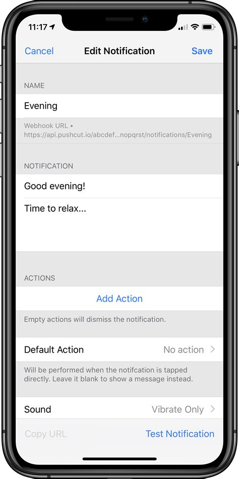 Scheduled Shortcuts Pushcut