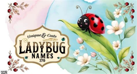 Unique And Cute Ladybug Names 270 Meaningful Ideas Names Vaults