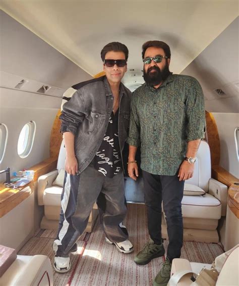 Karan Johar And Mohanlal Share A Chartered Flight What Can We Expect