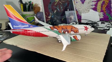 California One Southwest 737 700 Papercraft Youtube
