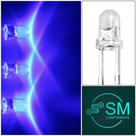 3mm Flashing Leds 100pcs Blinking Blue Clear Top Led Light Emitting Di Sm Components