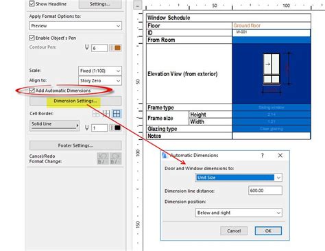 To Be Automatically Dimensioned For Detail In Sche Graphisoft