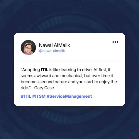 Nawal Almalik On Linkedin Itil Itsm Itservicemanagement