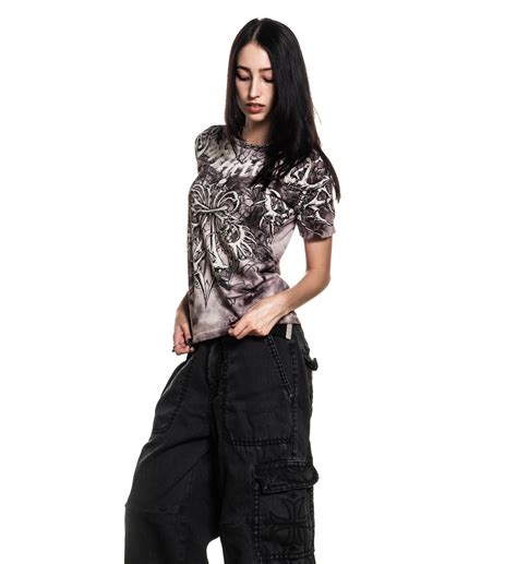 Skeleton Tee Affliction Clothing