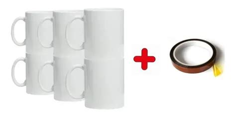 Taza Blanca Oz Para Sublimar Caja Con Piezas Cinta Cuotas Sin