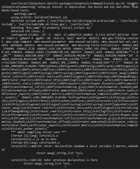 Installing Uwsgi Rcs50