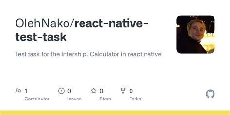 Github Olehnako React Native Test Task Test Task For The Intership