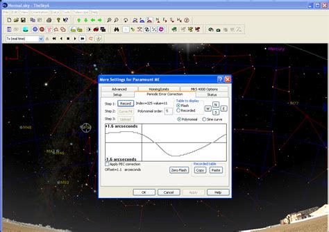 Periodic Error Correction Telescope