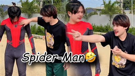 Spider Man ជ័រ🤣 ទុំ សម្ដែង Youtube