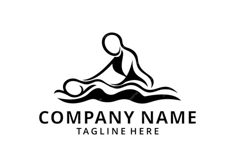 Ilustração Vetor De Logotipo De Massagem Corporal Vetor Premium