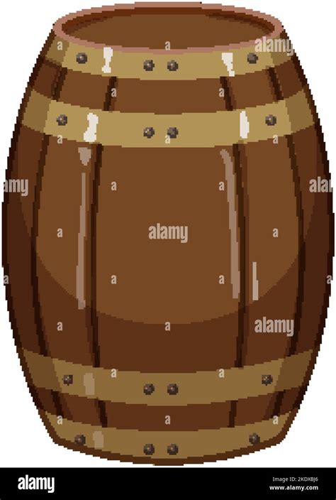 Old Barrel Wine Cartoon Vector Illustration Stock Vector Image And Art