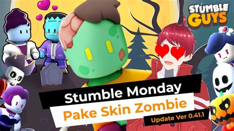 🔴live Stumble Monday Pake Skin Zombie Stumble Guys Indonesia Youtube