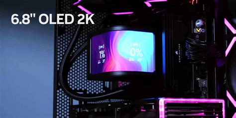 New Aio Cpu Cooler Features Curved 68 Inch Oled Screen Costs 137 In