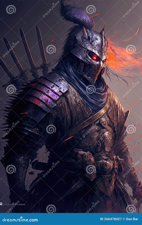 Ghost Warrior Samurai In Heavy Armour Ronin Samurai Fantasy Character