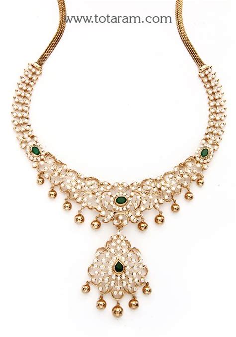 235 DN594 18K Rose Gold Polish 3 In 1 Diamond Necklace With Color