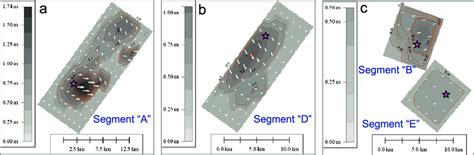 Surface Projection Of The Fault Slip Distribution For A Segment A