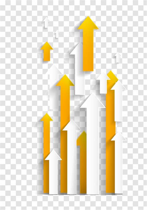 Arrow Euclidean Vector Icon Yellow Up Set Transparent PNG