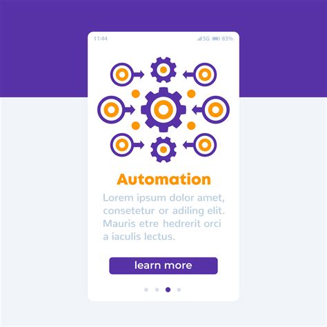 Automation Vector Banner With Icon Vector Art At Vecteezy