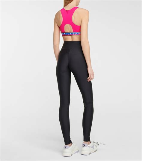 Off White Logo Sports Bra Off White