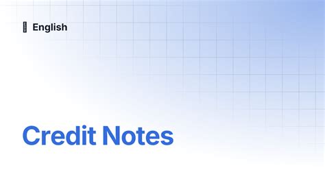 Credit Notes Medicalmet Resource