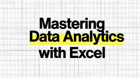 Mastering Data Analytics With Ms Excel Ostad