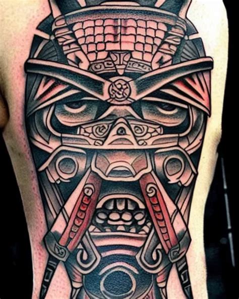 Aztec Samurai Tattoo Magnificent Stable Diffusion