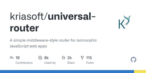 Github Kriasoftuniversal Router A Simple Middleware Style Router