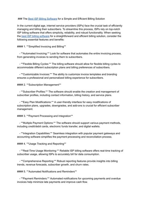 Ppt The Best Isp Billing Software For A Simple And Efficient Billing