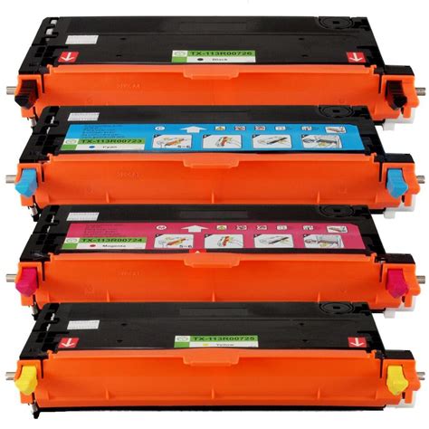 Xerox 6180 High Yield Replacement Toner Cartridges 4pk 1ea Bcmy