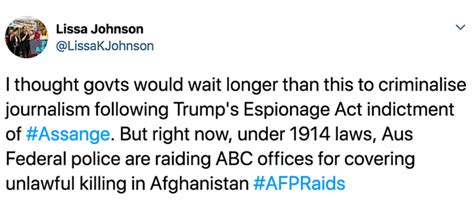 After Assanges Espionage Act Indictment Police Move Against More