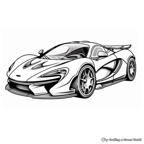 Supercar Coloring Pages Free Printable