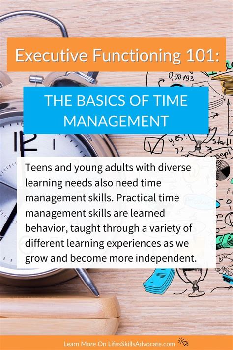 Executive Functioning Skills Time Management Basics