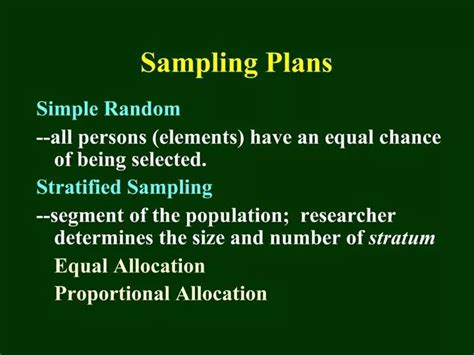 Ppt Sampling Plans Powerpoint Presentation Free Download Id 1080245