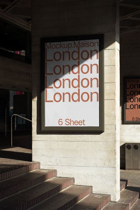 Urban Poster Mockup Up Ldn 04 Layered Psd Mockup Maison