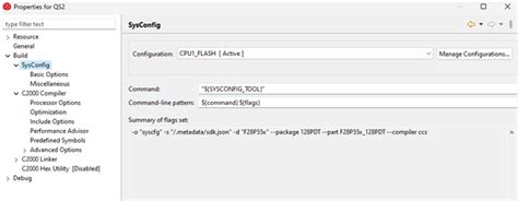 Tms320f280049c F28p55x Project Compile Error C2000 Microcontrollers