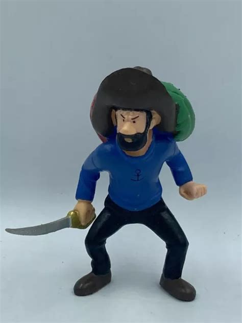 PLASTOY VINTAGE FIGURINE PVC CAPITAINE HADDOCK TINTIN MILOU Hergé