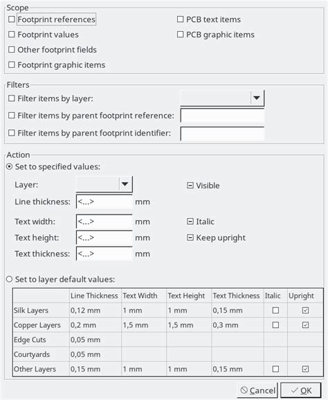 Globally Edit Reference Designator Text Layout KiCad Info Forums