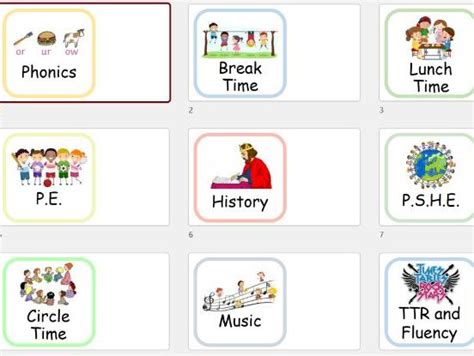 Visual Timetable Teaching Resources