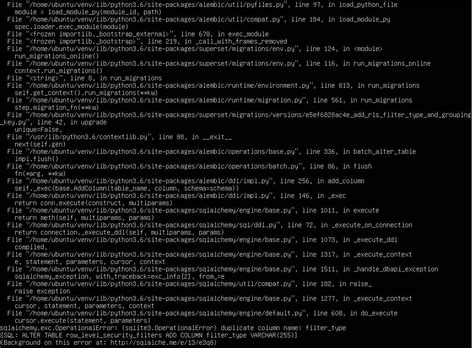 Ubuntu Sqlalchemy Error When Upgrading Apache Superset Unix And Linux