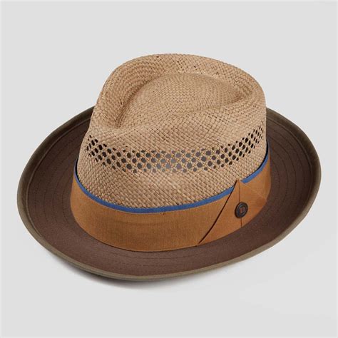 Dasmarca Ronan Olive Straw Fedora Hat Summer Straw Hat Straw Linen Hat