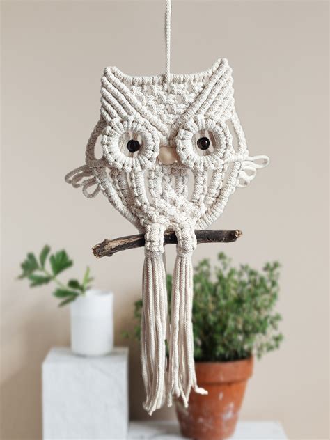 TUTORIAL PDF For Macrame Owl Step By Step Guide Cute Fun Etsy