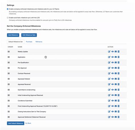 Company Milestone Sets Floify Help Center