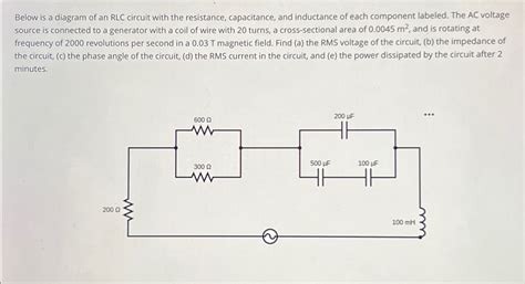 Solved With The Rms Voltage Determined We Can Start To Work Chegg