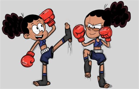 Karate Girl Loud House Kickboxing Comm By Alexander Draws On